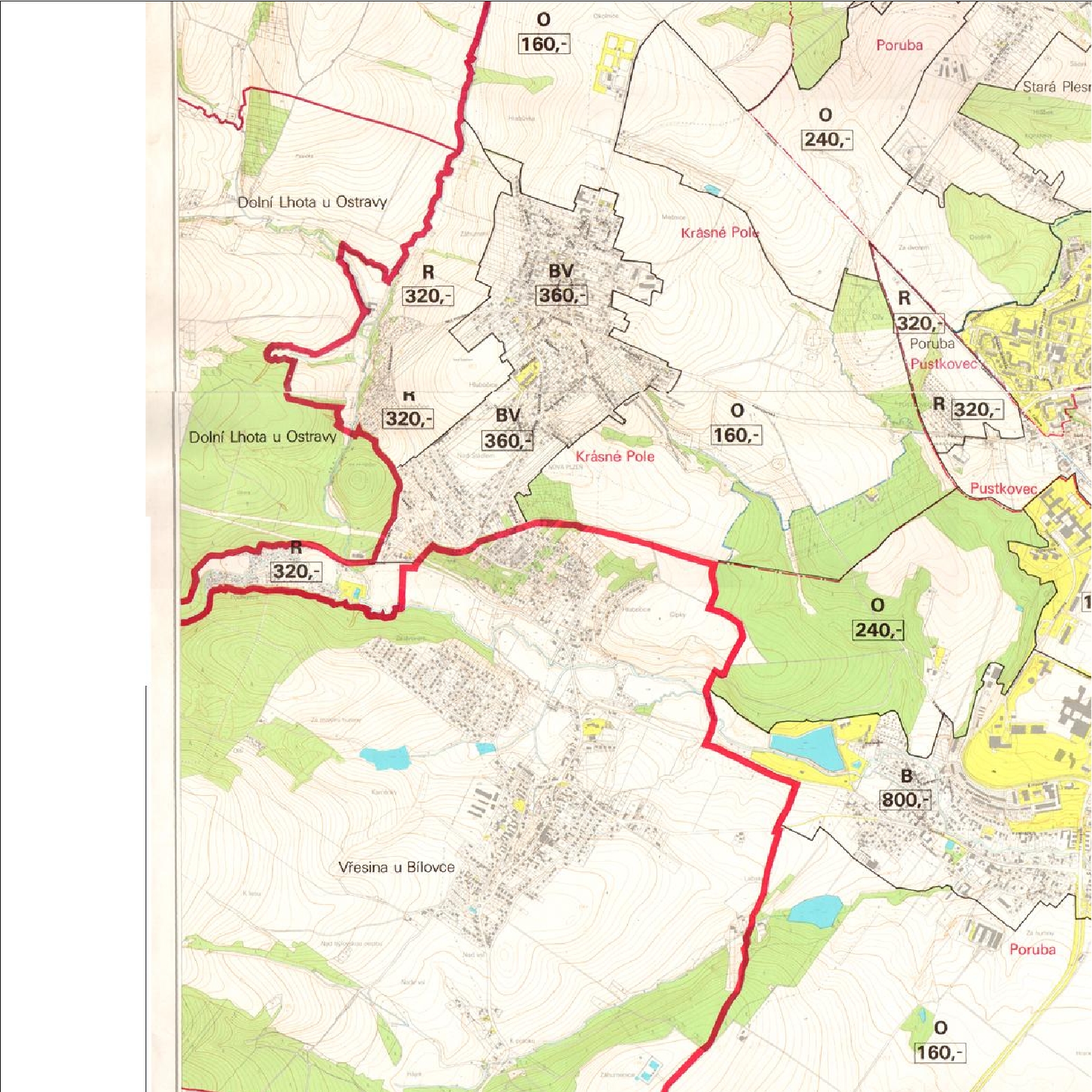 Cenová mapa | Mapový portál města Ostravy