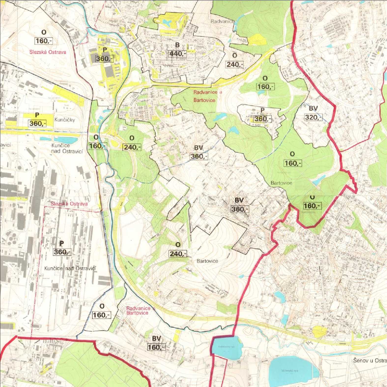 Cenová mapa | Mapový portál města Ostravy